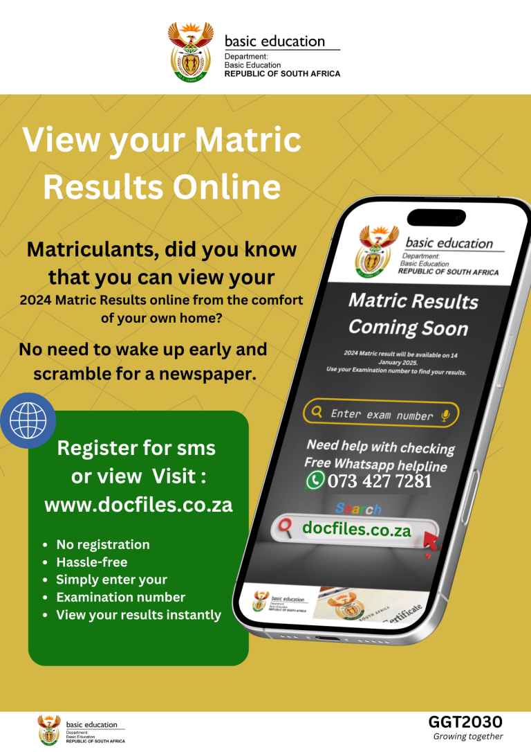 Matric Results 2024/2025: Release Date & collection details – DOCFILES ...